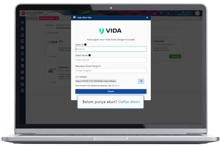 Tutorial Integrasi Vida Sign pada Accurate Online | Help Accurate