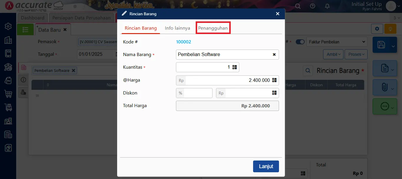 Cara Menangguhkan Pendapatan dan Beban | Tutorial Accurate