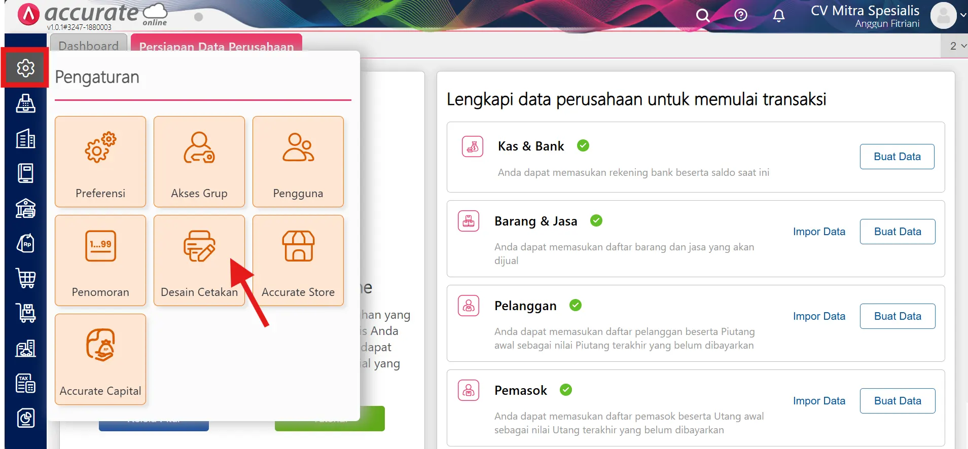 Cara menampilkan terbilang huruf kapital di faktur penjualan Accurate ...