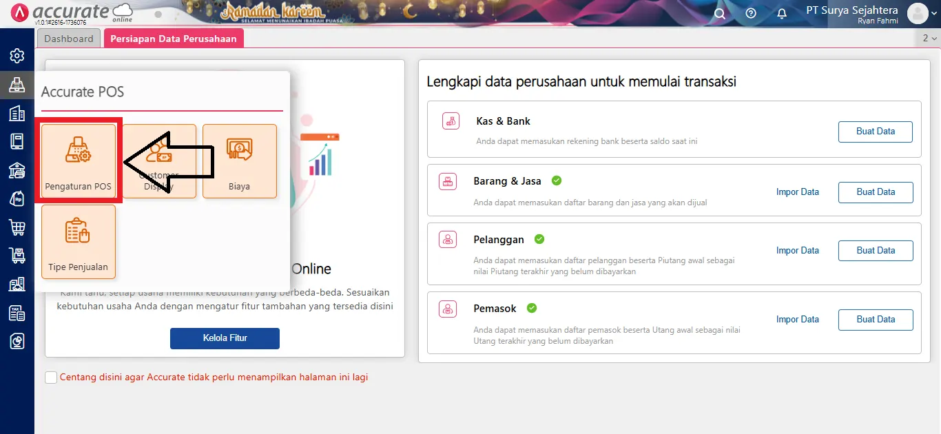 Table Management Pada Accurate Pos - Accurate Online