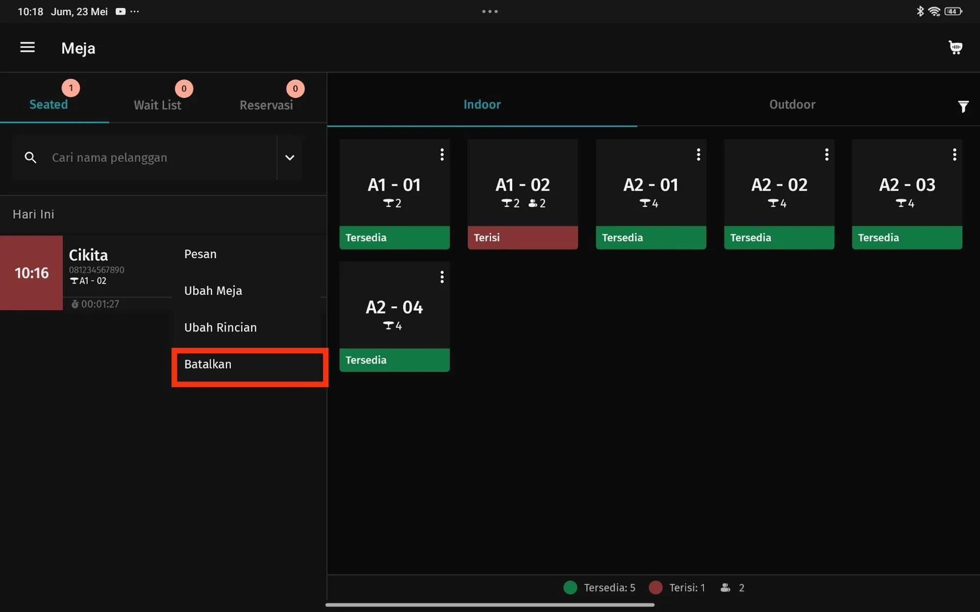 Cara membatalkan transaksi pesanan di Accurate POS | Help Accurate