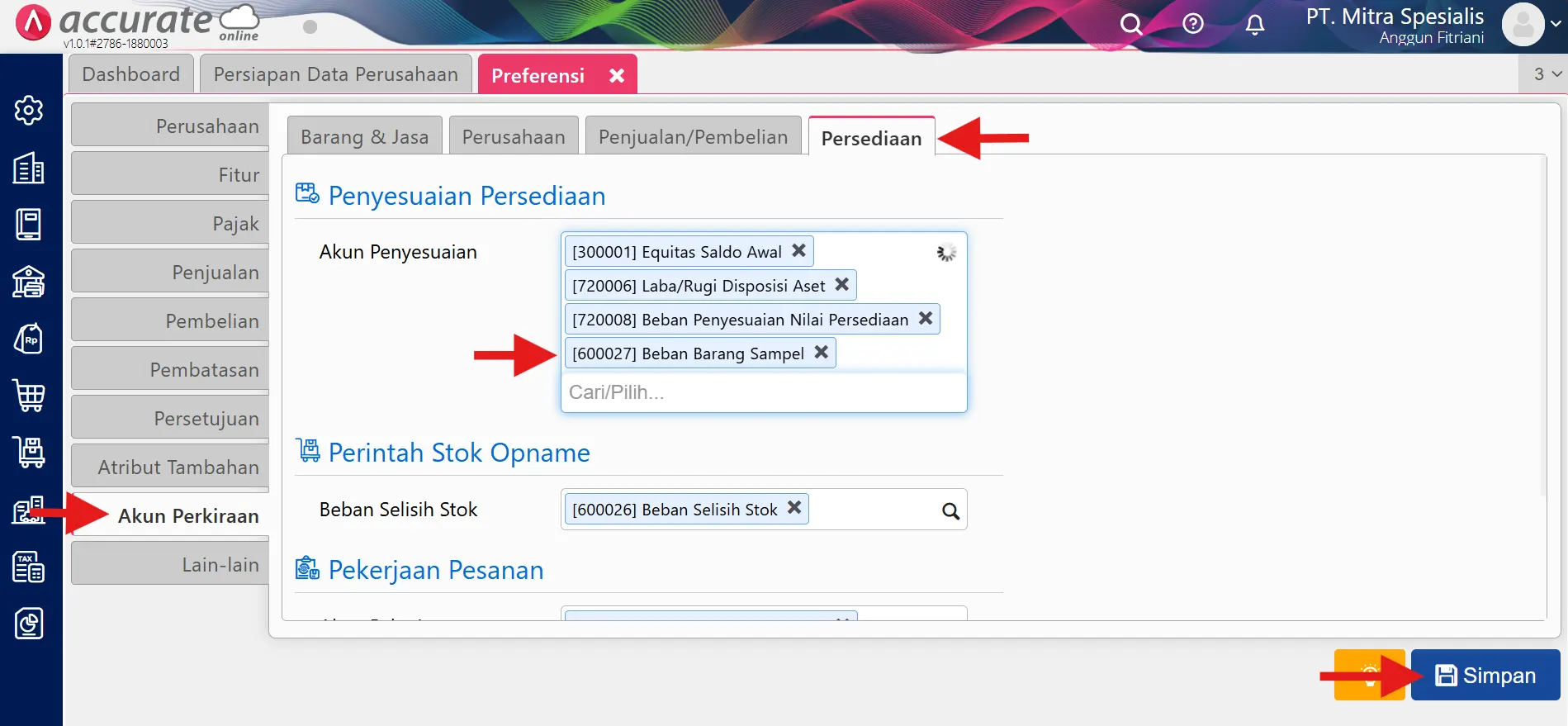 Cara mencatat pengurangan persediaan untuk barang sampel di Accurate ...