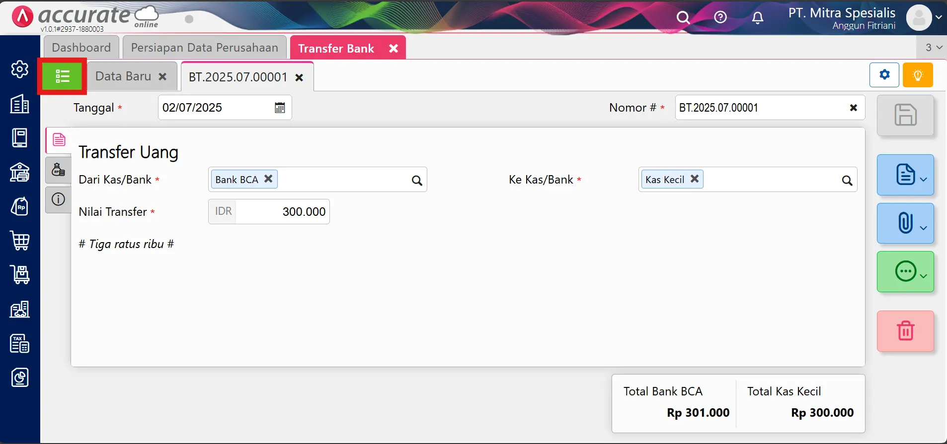 Cara Menampilkan Biaya Transfer Antar Bank | Help Accurate