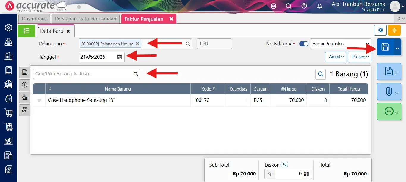Cara melakukan retur penjualan diganti dengan barang lain | Tutorial ...
