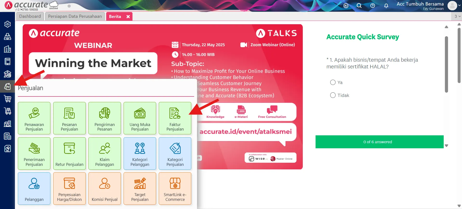 Cara membuat retur penjualan untuk faktur dimuka | Tutorial Accurate