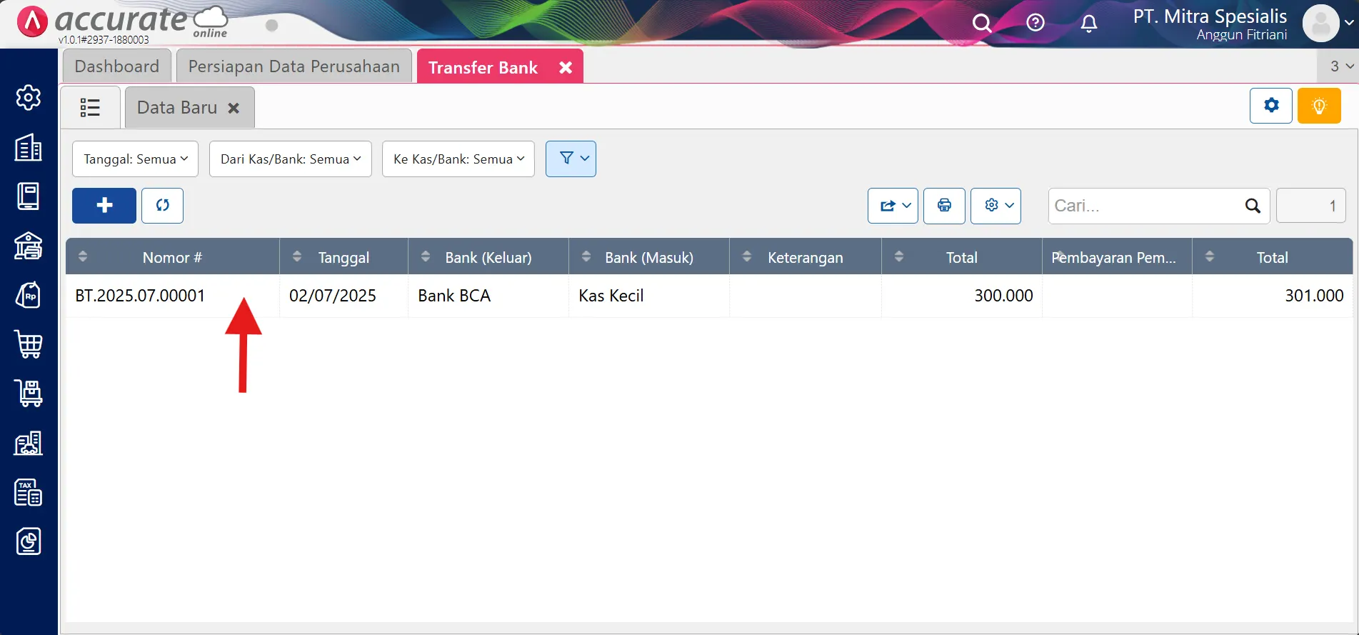 Cara Menampilkan Biaya Transfer Antar Bank | Help Accurate