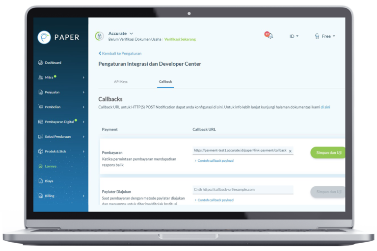 Cara Integrasi Akun Paper.id dengan Accurate Online | Help Accurate