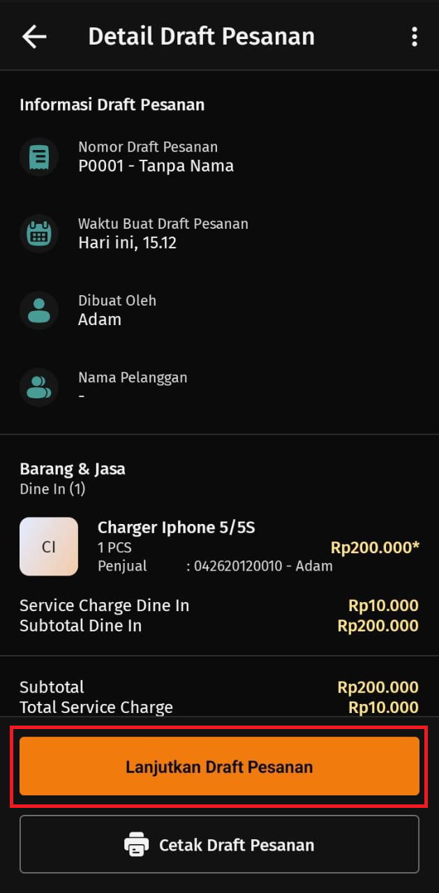 Cara Mengubah Draft Pesanan di Accurate POS | Tutorial Accurate